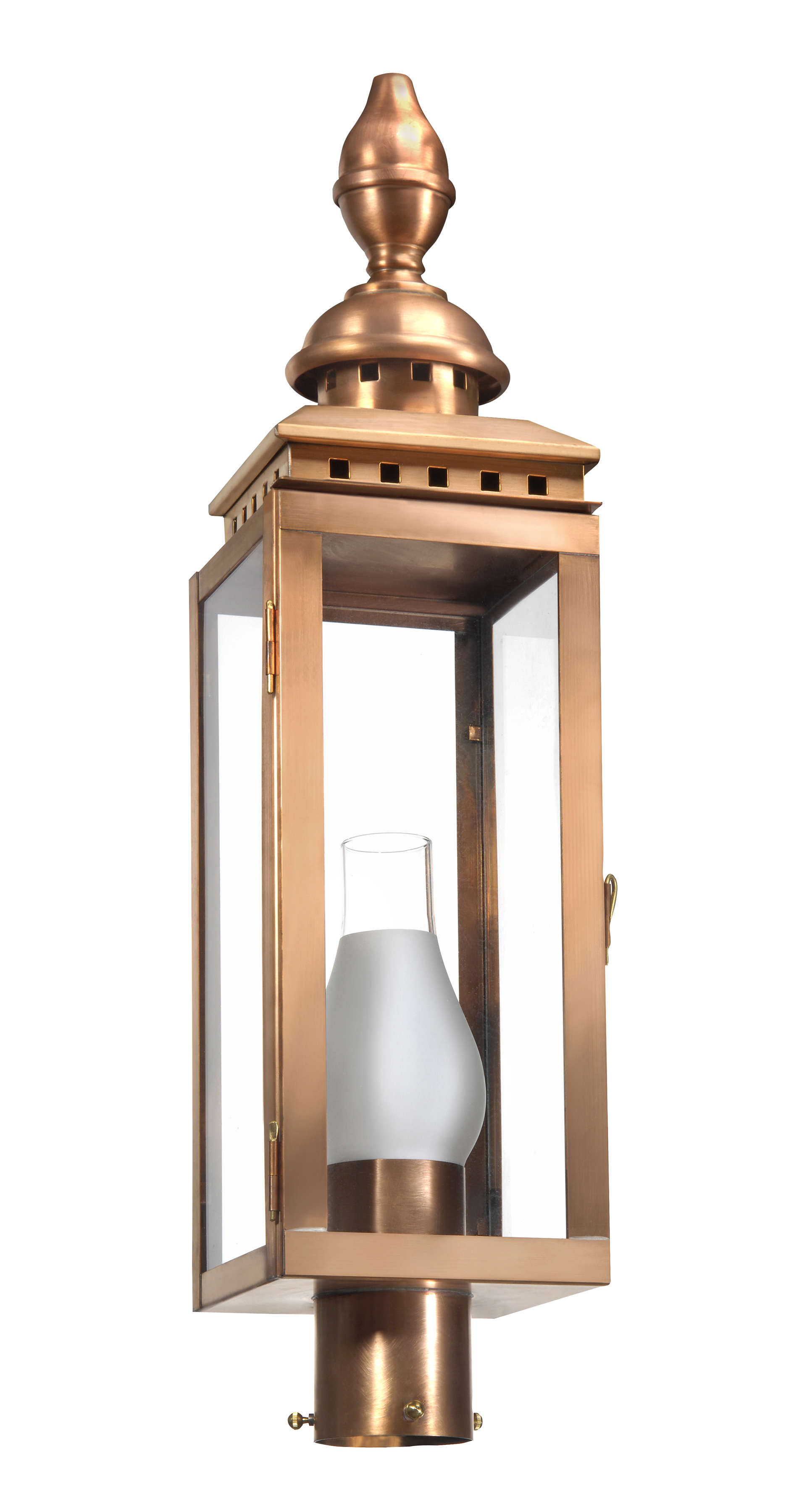 A-30F Gas Column Mount Lantern - Lantern & Scroll