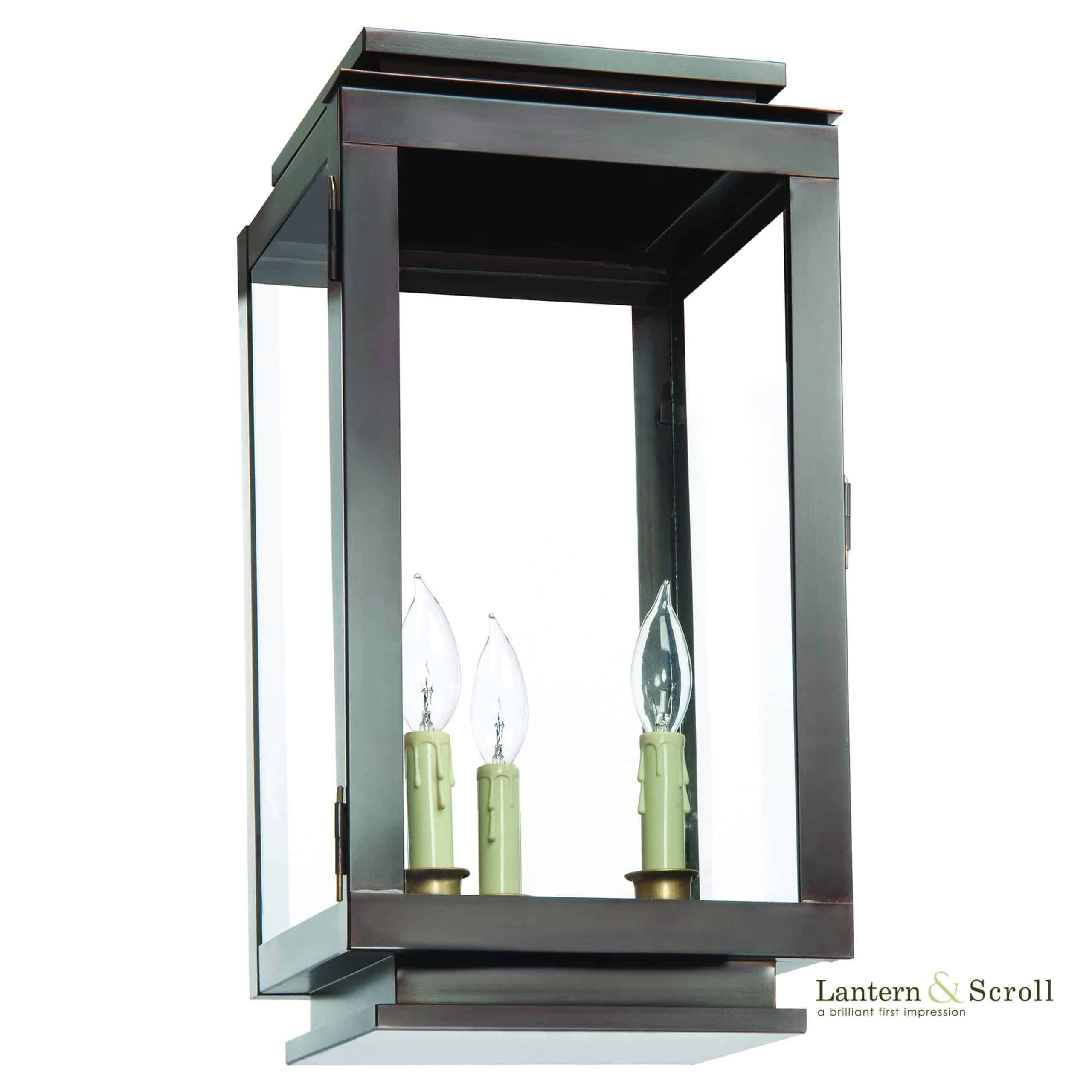 A-30F Electric Column Mount Lantern - Lantern & Scroll